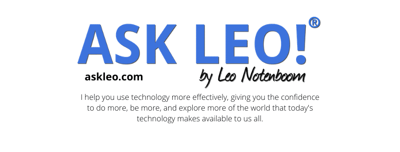 About Ask Leo! and Leo Notenboom … and Making Technology Work - Ask Leo!