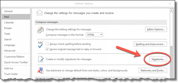 How Do I Get My Name Title And Other Information To Show At The Bottom Of Every Message I Send 