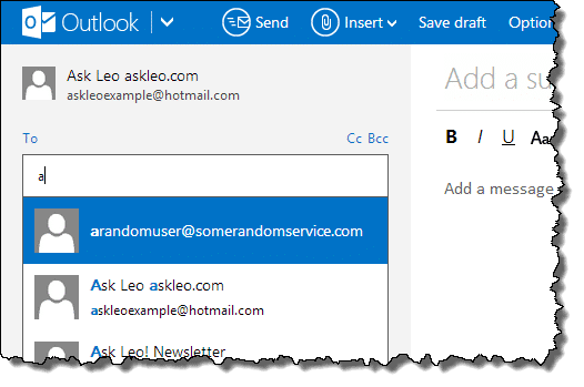 How Do I Use and Clear Outlook.com Contacts and Auto-complete ...