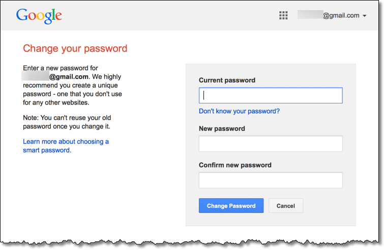 How Do I Change My Gmail Password Ask Leo 