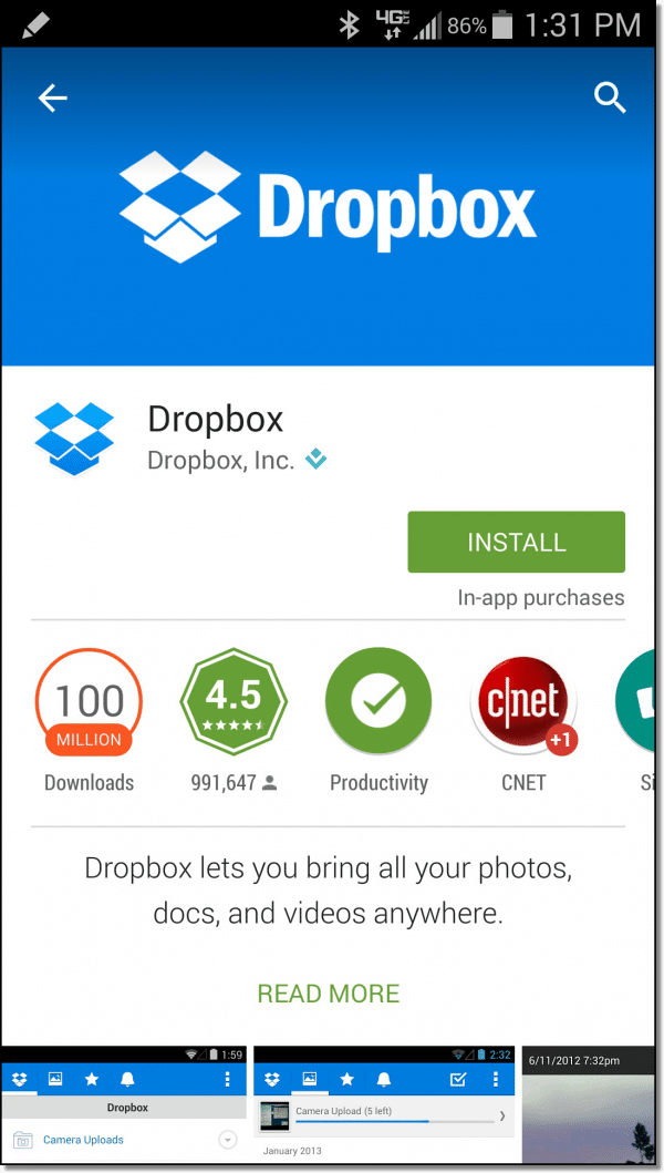 Back Up Smartphone Photos Using Dropbox - Ask Leo!