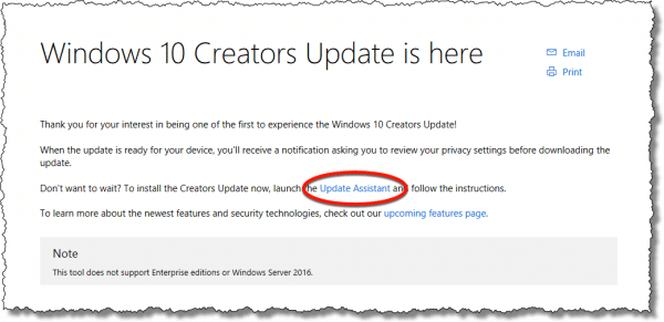 Get the Windows 10 Creators Update Now, If You Like - Ask Leo!