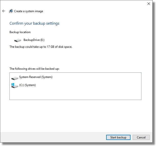 Creating a Backup Image Using Windows' Built-in Backup - Ask Leo!